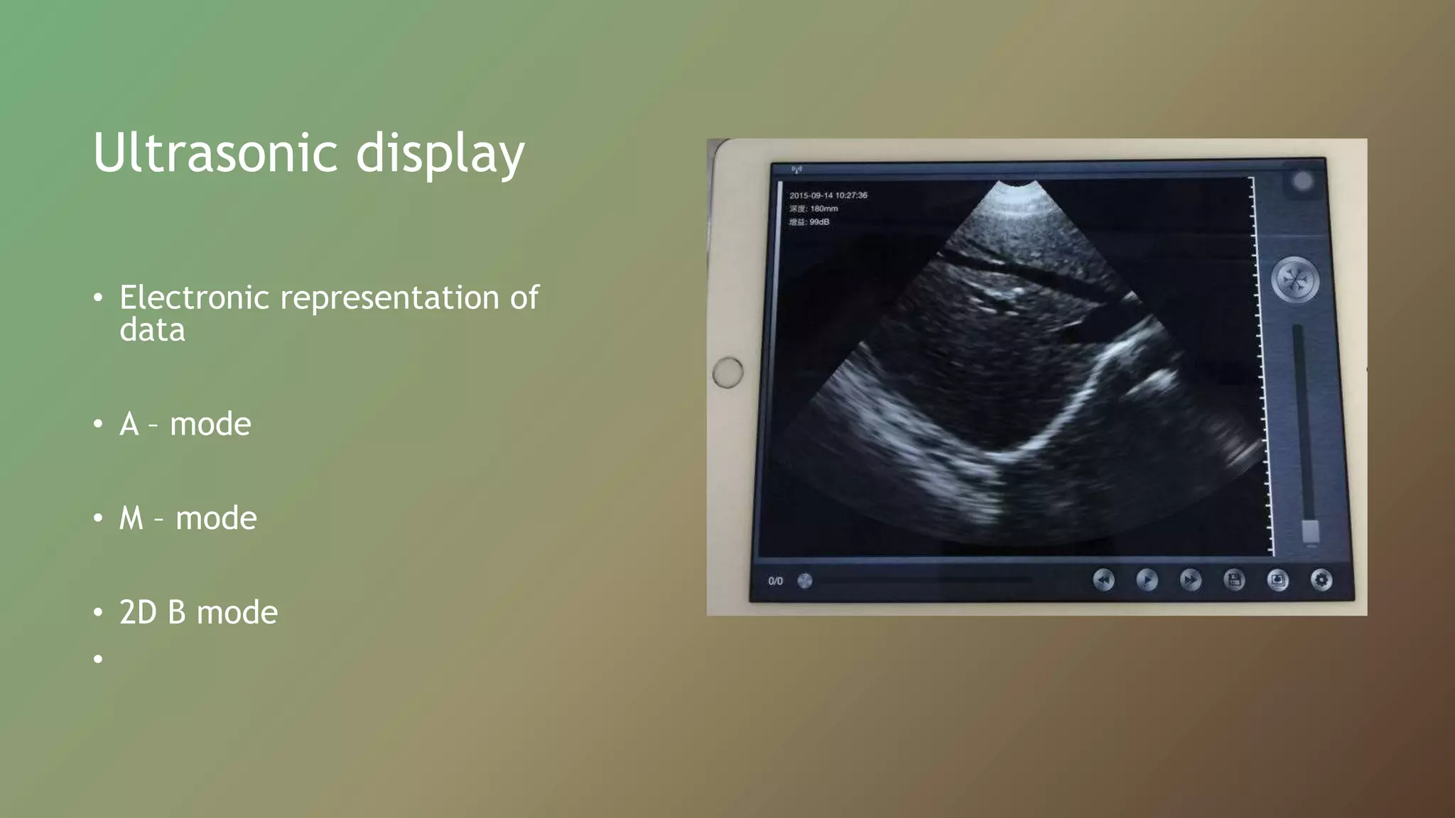 Principle of usg imaging, construction of transducers | PPTX