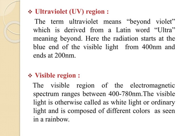 Principle of UV visible Spectroscopy | PPTX