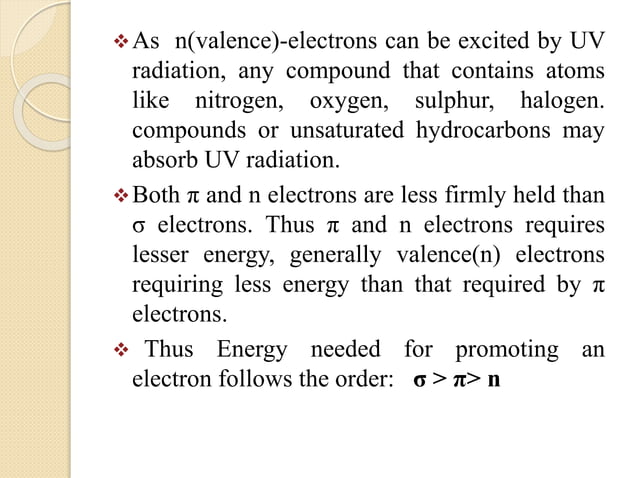 Principle of UV visible Spectroscopy | PPTX