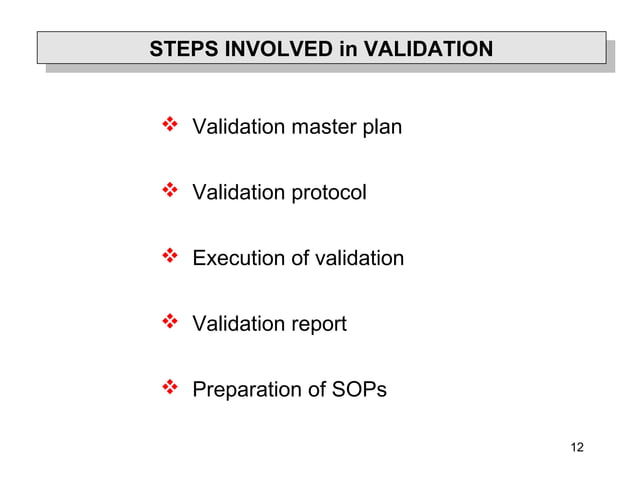Principle of Validation and Qualification | PPT