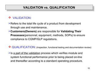 Principle of Validation and Qualification | PPT