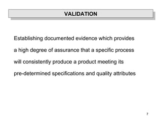 Principle of Validation and Qualification | PPT
