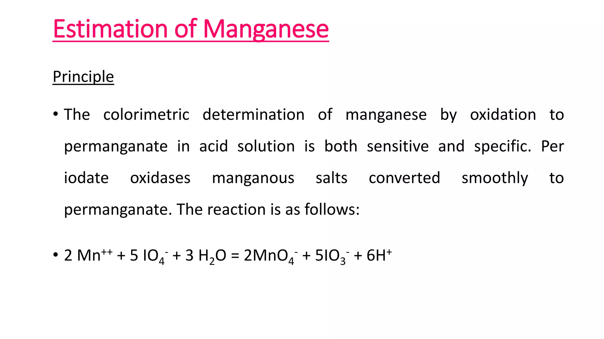 Principle of various techniques in estimating chemical and biochemical ...