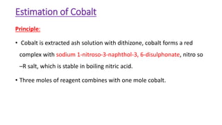 Principle of various techniques in estimating chemical and biochemical ...