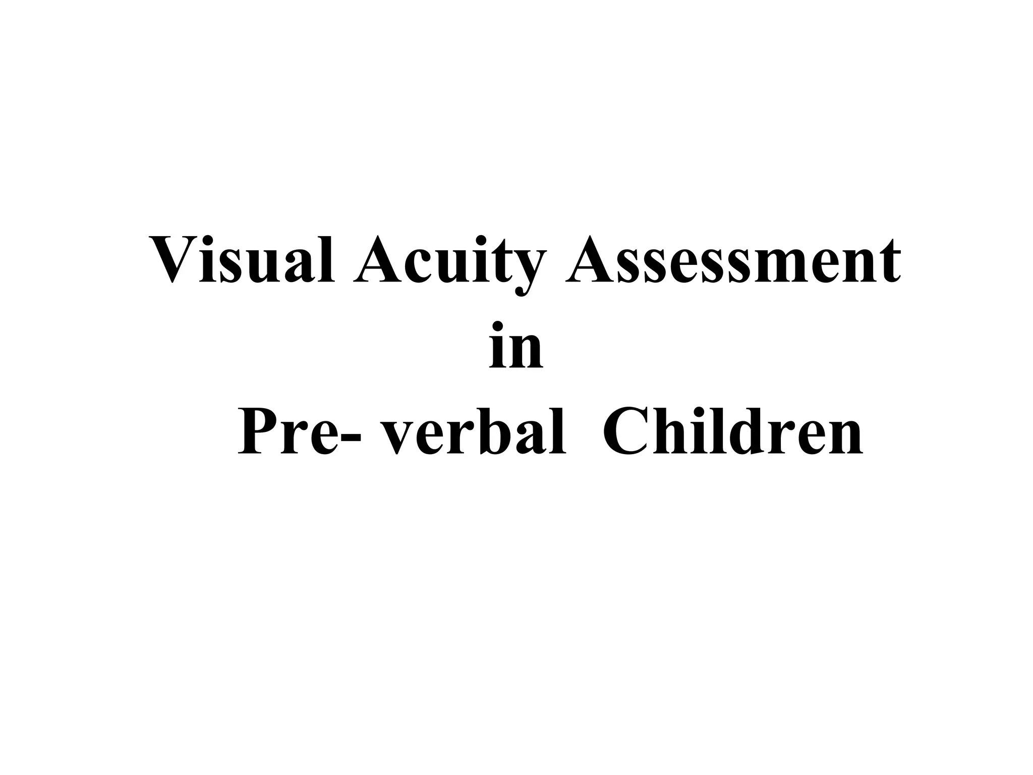 Principle of visual acuity charts class | PPT