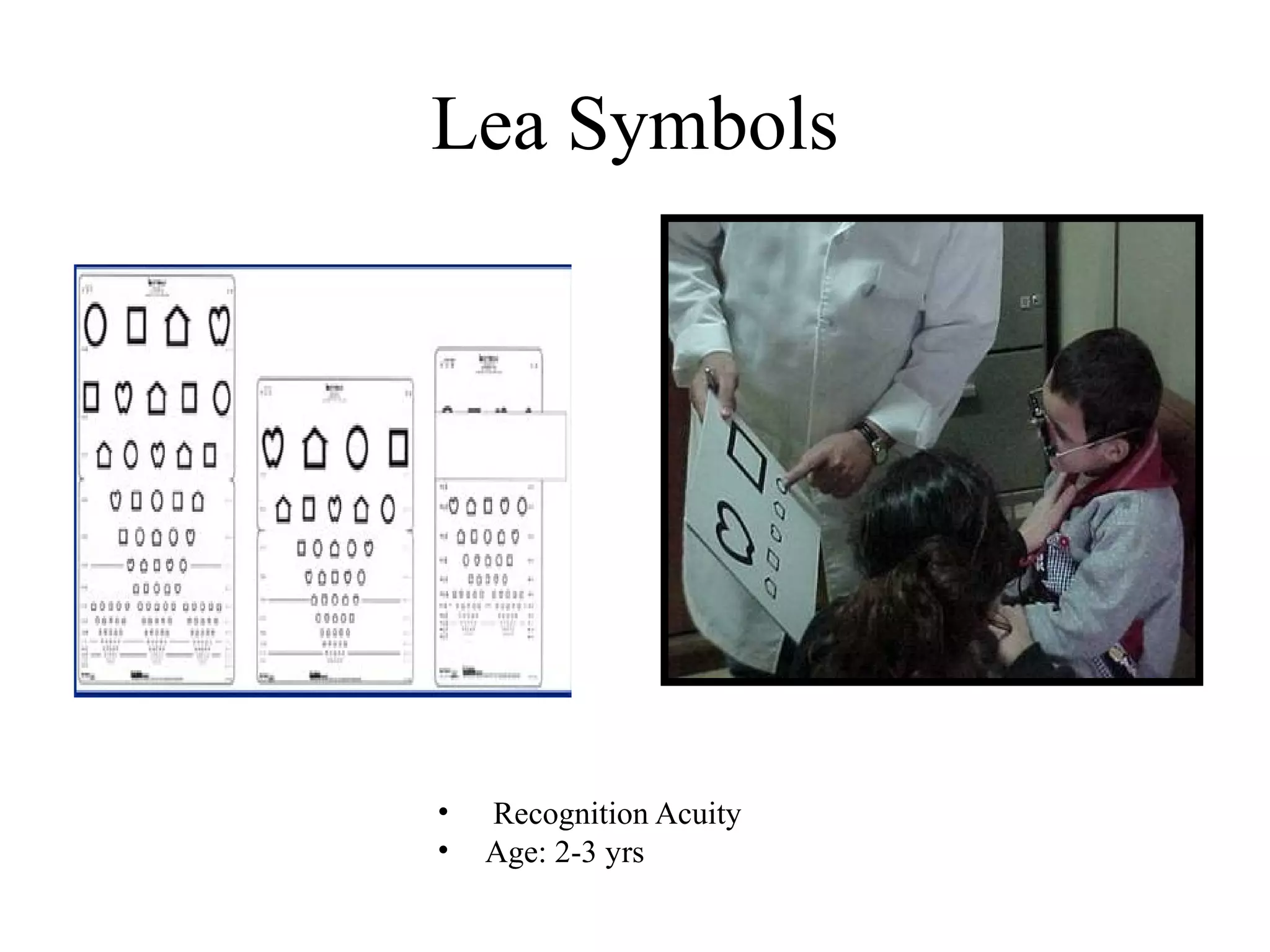 Principle of visual acuity charts class | PPT