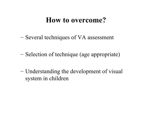 Principle of visual acuity charts class | PPT