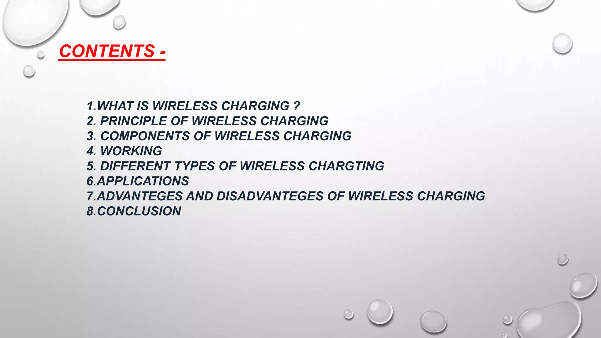 Principle of wireless charging | PPTX