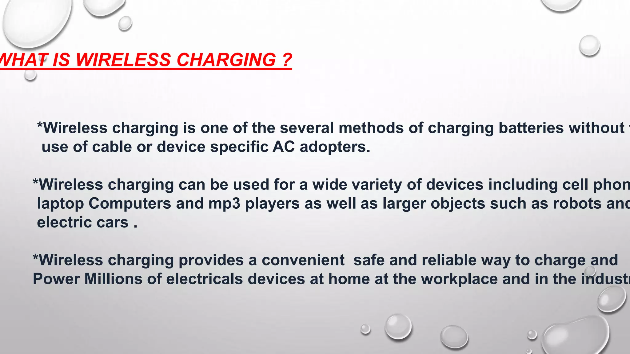Principle of wireless charging | PPTX
