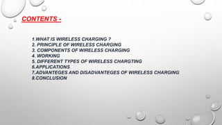 Principle of wireless charging | PPTX
