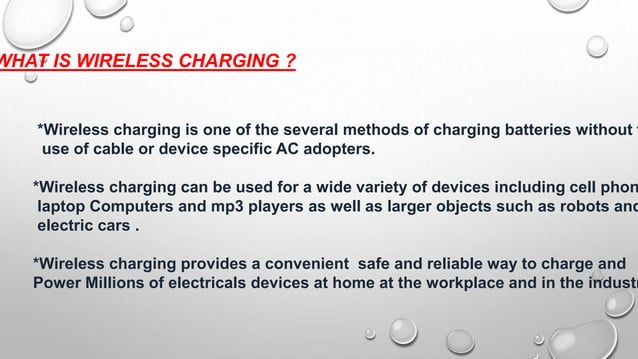 Principle of wireless charging | PPTX | Consumer Electronics | Technology & Computing