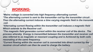 Principle of wireless charging | PPTX