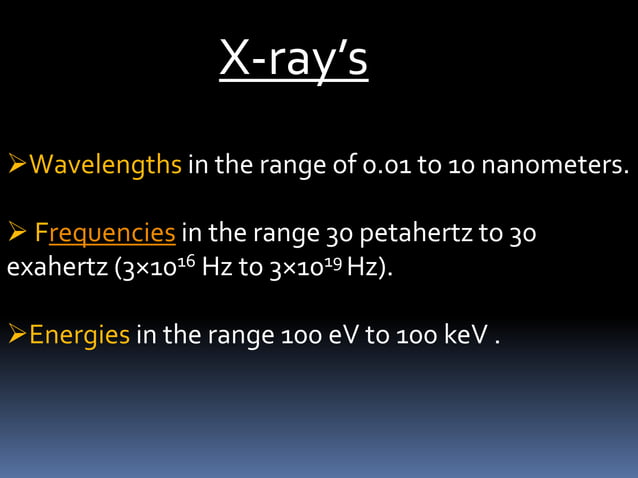 X-Ray's | PPT
