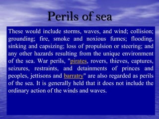 Principle & practice of insurance | PPTX