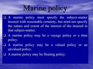 Principle & practice of insurance | PPTX