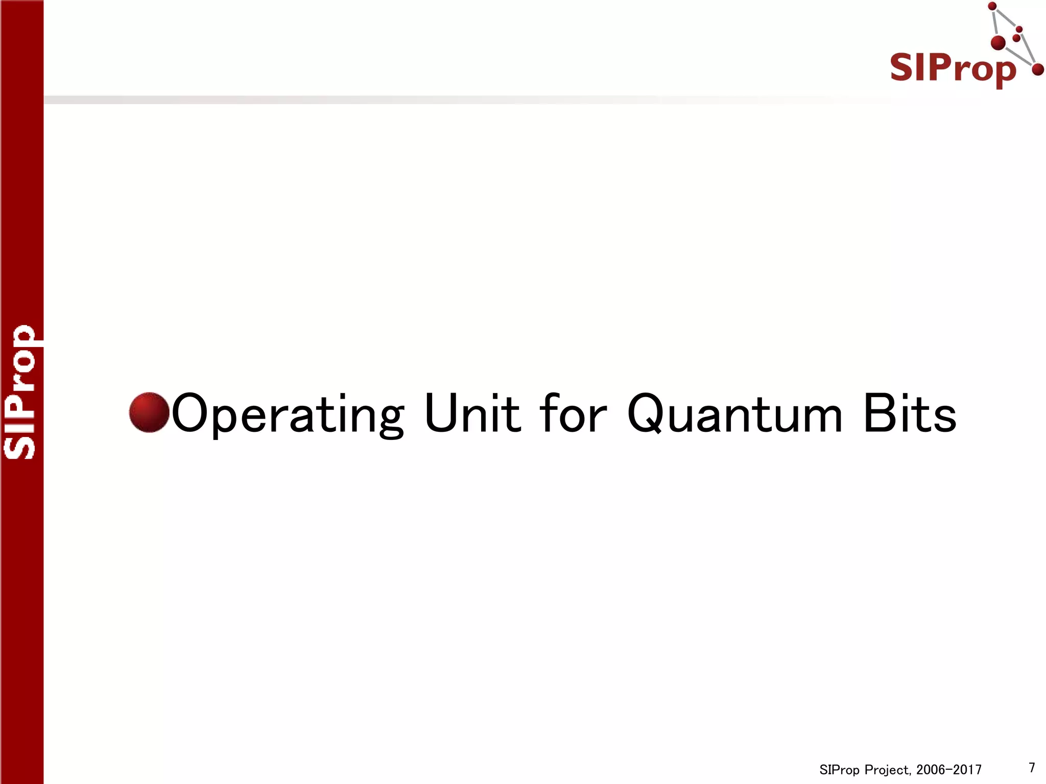Principle Representation of The 8 Qubits Quantum Computer by ...