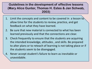 developing instructional units and daily plans | PPTX