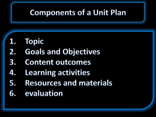 developing instructional units and daily plans | PPTX