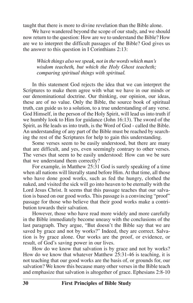 First Principles of Bible Study | PDF