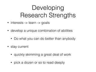 Principles of Effective Research | PPT