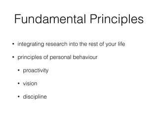 Principles of Effective Research | PPT