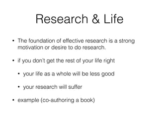 Principles of Effective Research | PPT