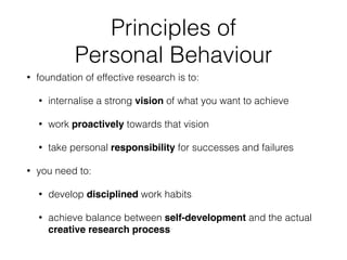 Principles of Effective Research | PPT