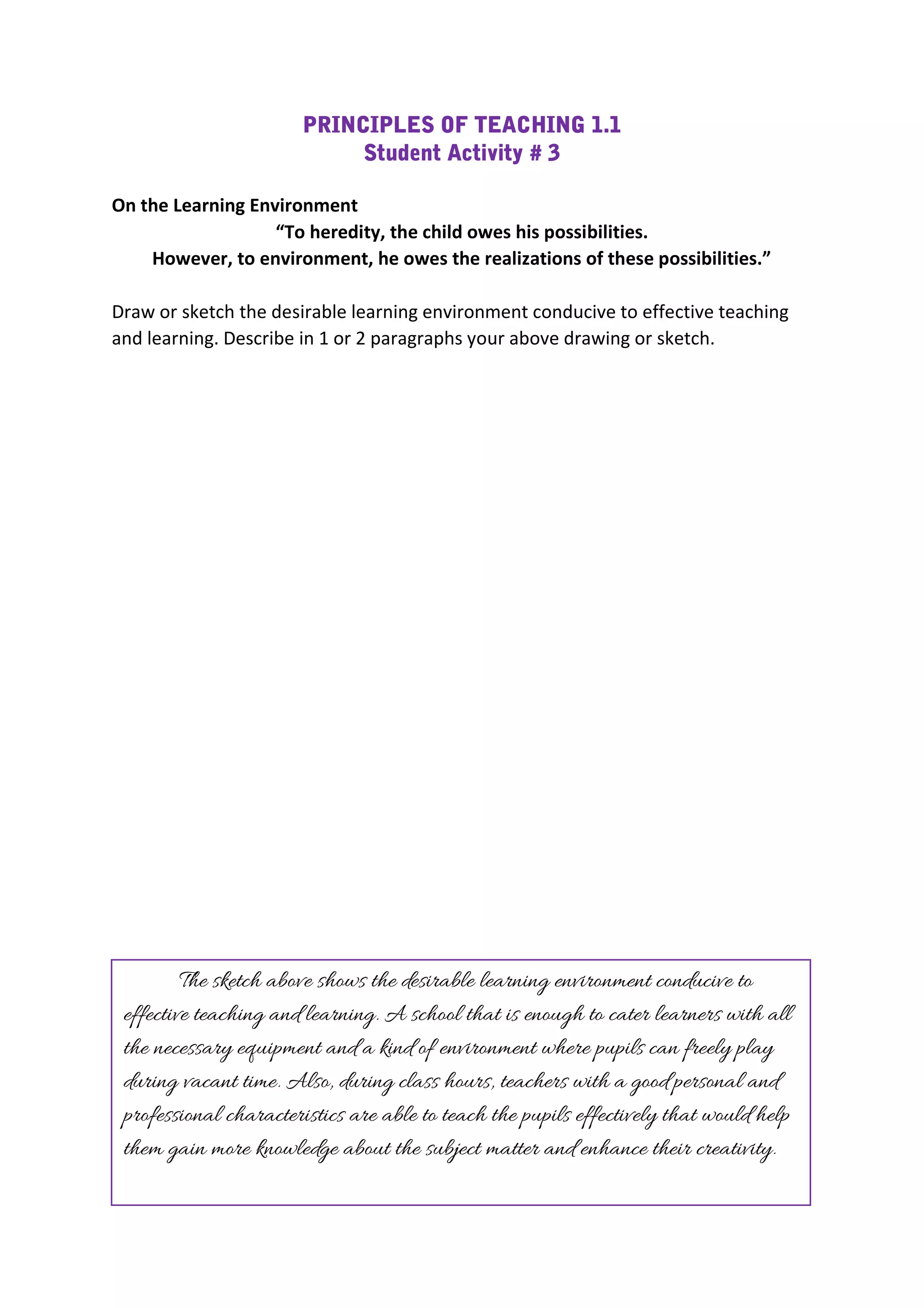 Principles of Teaching | PDF