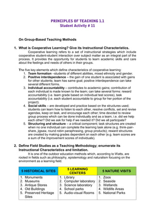 Principles of Teaching | PDF | Professional School | Postgraduate Education