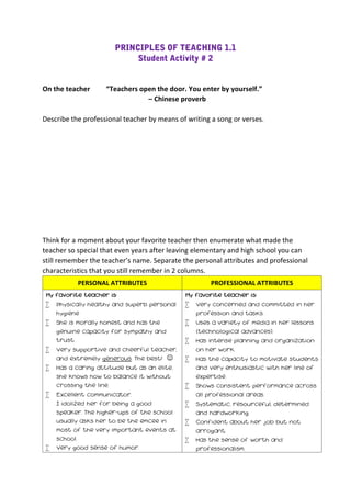 Principles of Teaching | PDF | Professional School | Postgraduate Education