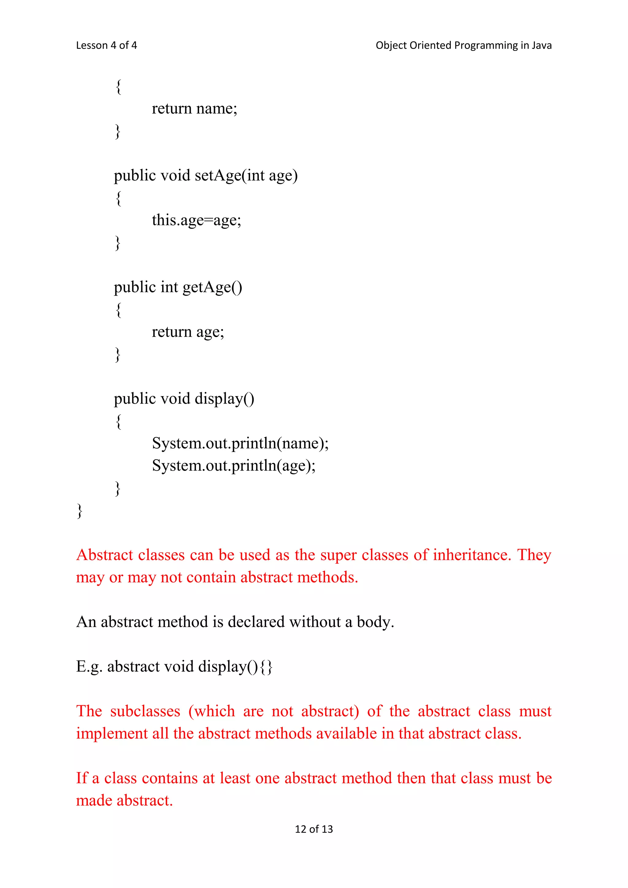 Principles Of Object Oriented Programming Pdf