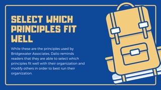 Principles: Life and Work by Ray Dalio [Book Summary Slides] | PDF