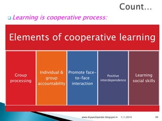 Principles of education and teaching learning process | PPSX