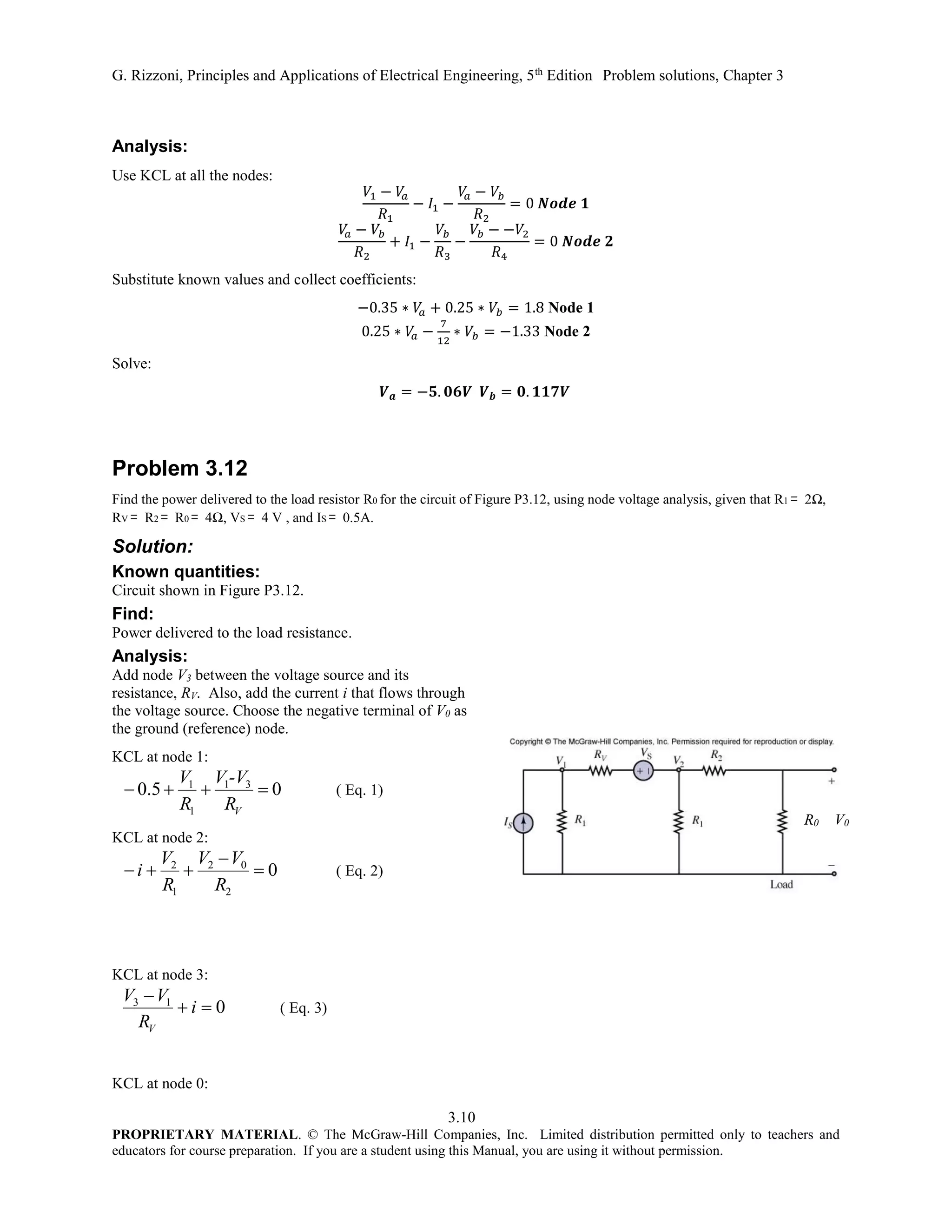 Principles And Applications of Electrical Engineering 6th Edition ...