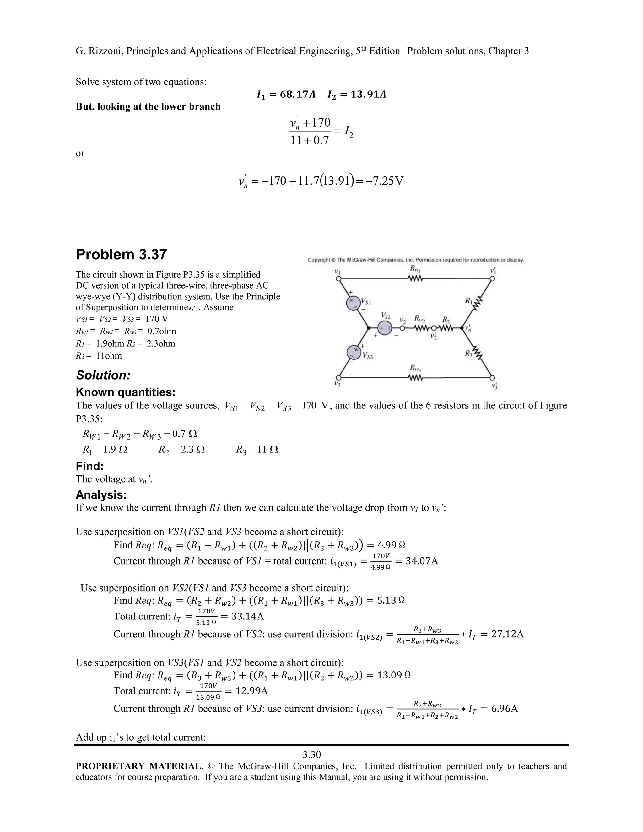 Principles And Applications of Electrical Engineering 6th Edition ...