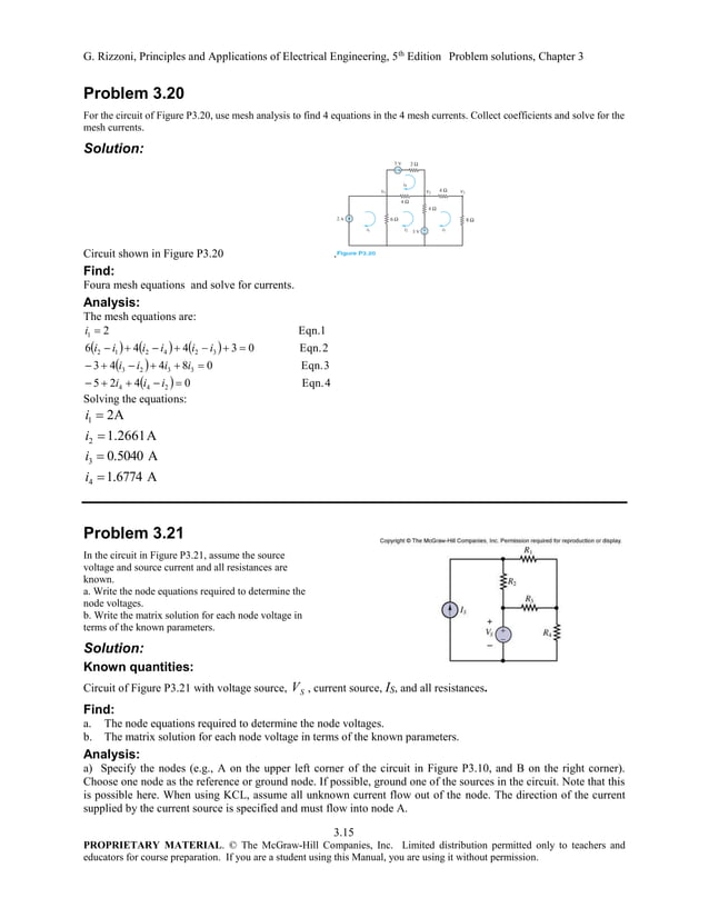 Principles And Applications of Electrical Engineering 6th Edition ...