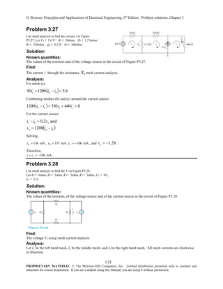 Principles And Applications of Electrical Engineering 6th Edition Rizzoni Solutions Manual | PDF