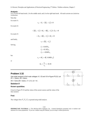 Principles And Applications of Electrical Engineering 6th Edition Rizzoni Solutions Manual | PDF