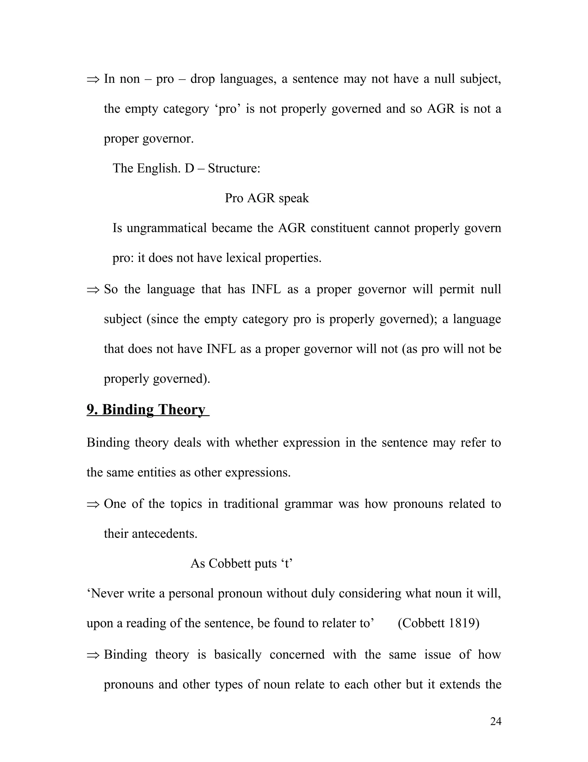 Principles And Parameters Of Universal Grammar | DOC