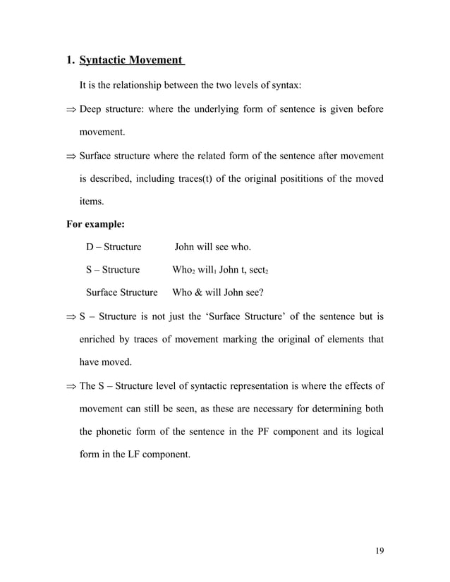 Principles And Parameters Of Universal Grammar | DOC