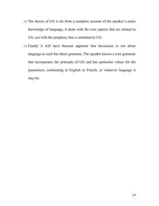 Principles And Parameters Of Universal Grammar | DOC