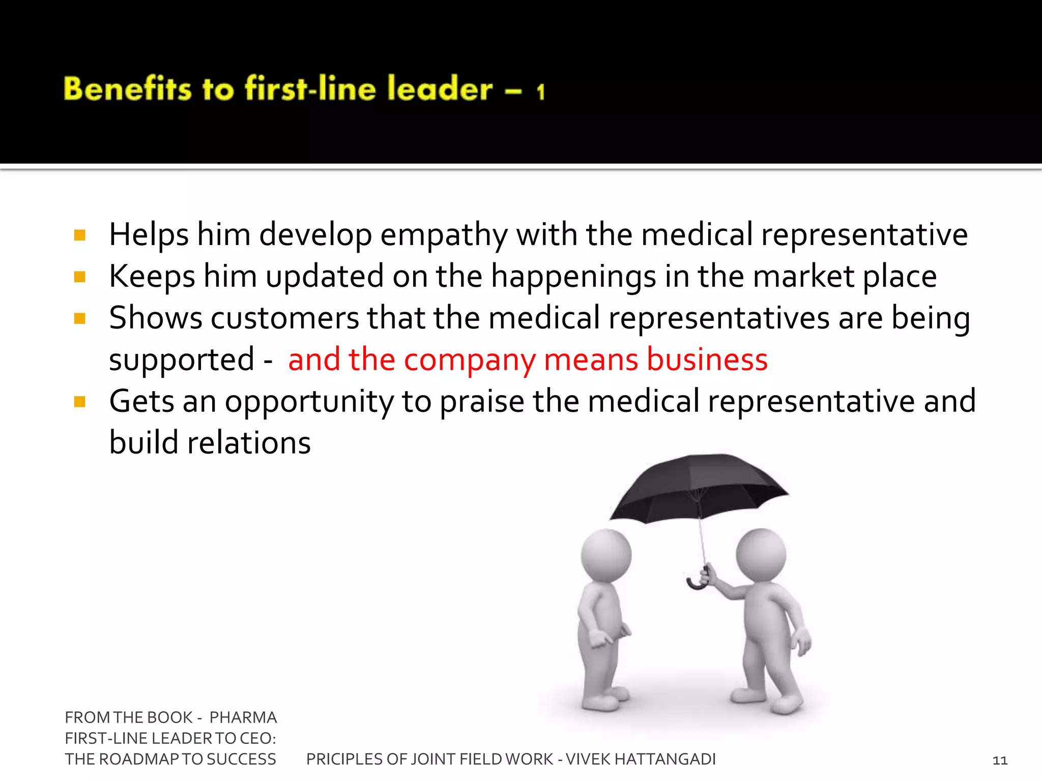 Principles of Joint Field Work for Pharma First-line Leaders in India ...