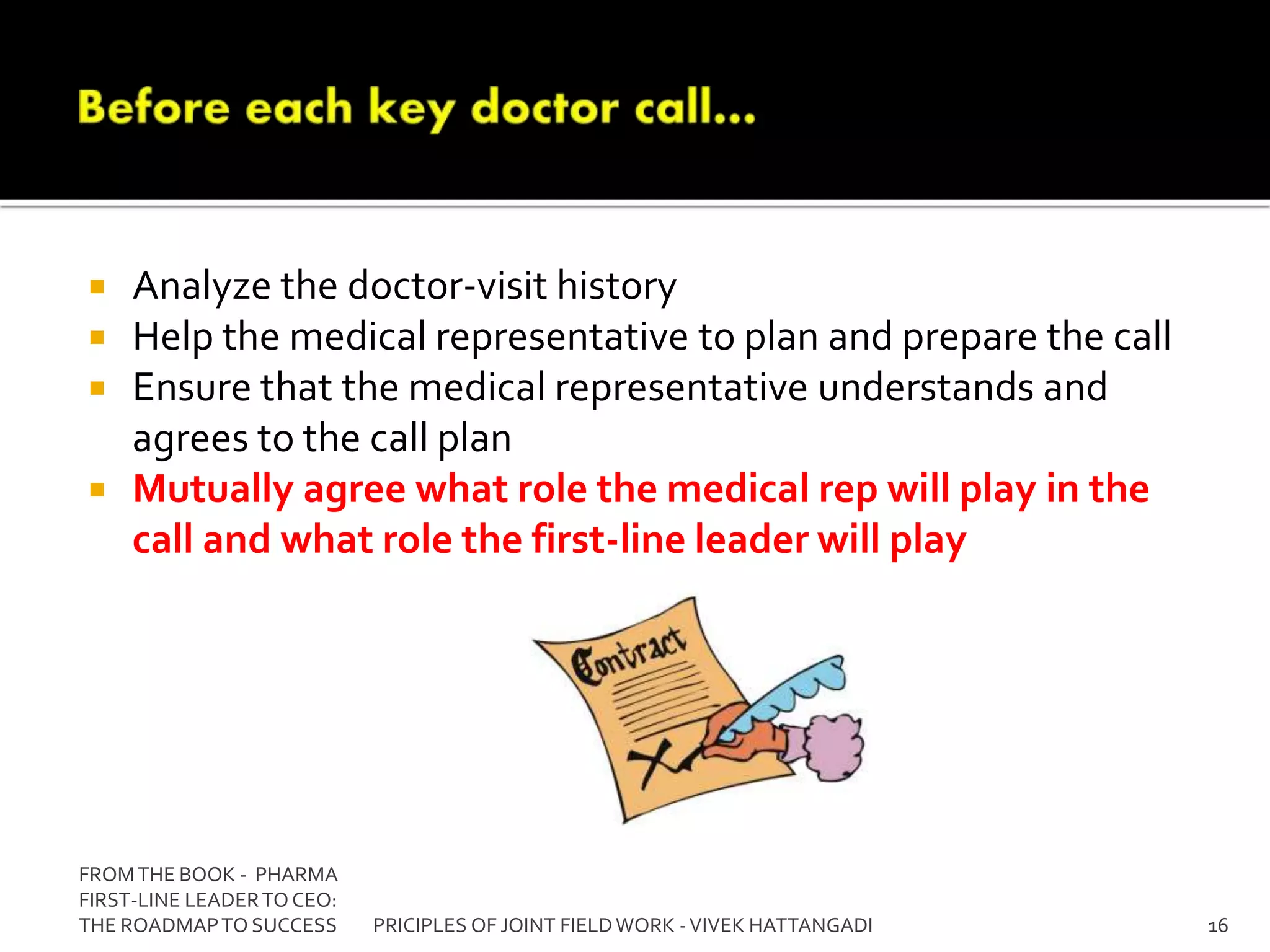 Principles of Joint Field Work for Pharma First-line Leaders in India | PPSX