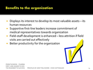 Principles of Joint Field Work for Pharma First-line Leaders in India ...