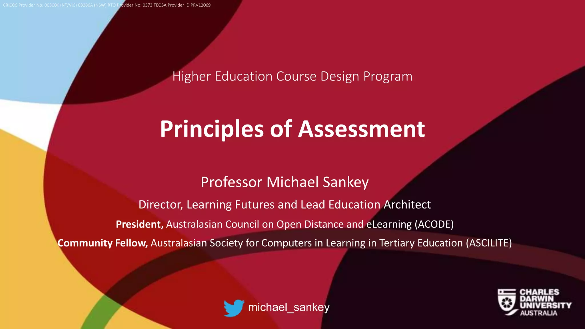 Principles of assessment | PPTX