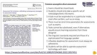 Principles of assessment | PPT