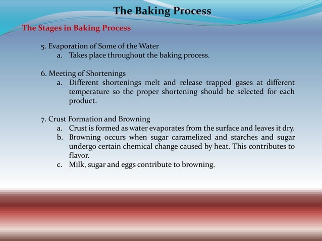 PRINCIPLES OF BAKING - Foundation of baking | PPT