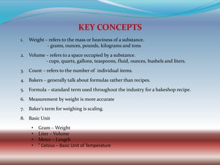 PRINCIPLES OF BAKING - Foundation of baking | PPTX