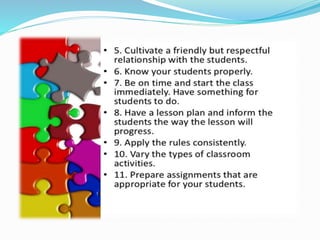 Principles of Classroom Management | PPTX