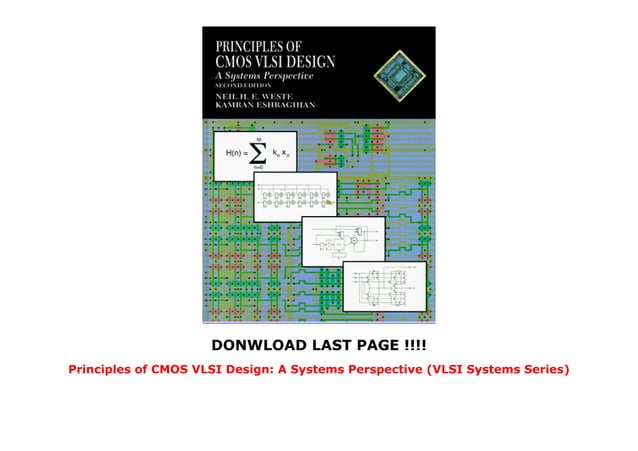 Principles of CMOS VLSI Design: A Systems Perspective (VLSI Systems Series) | PDF
